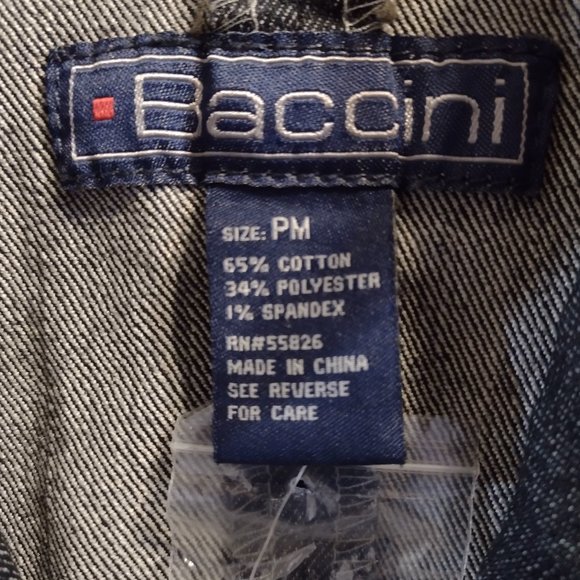 Baccini | Jackets & Coats | Nwt Baccini Stretch Denim Jacket With 34 ...
